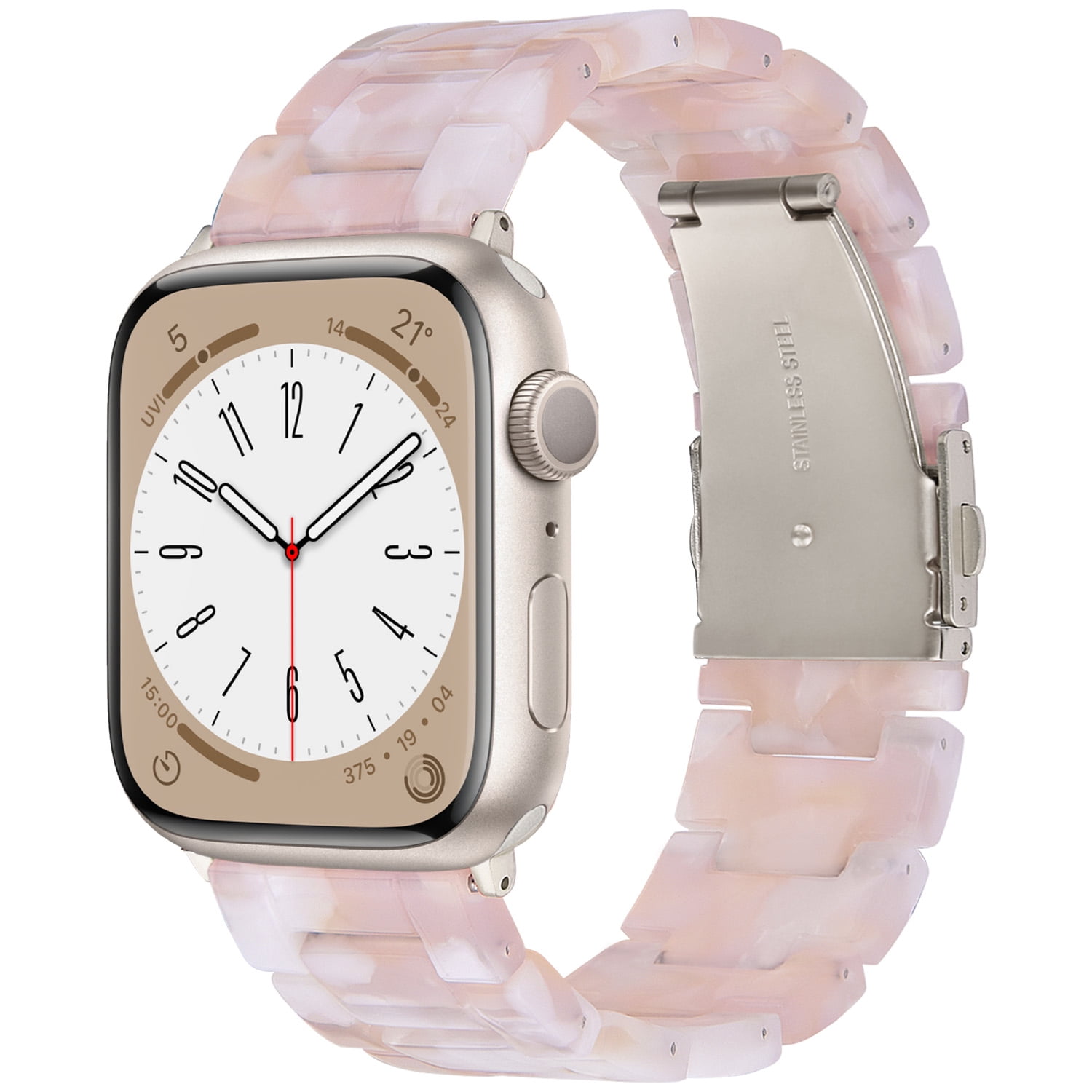 V-MORO Resin Band Compatible with Apple Watch Band Series 9/8/7 45mm ...