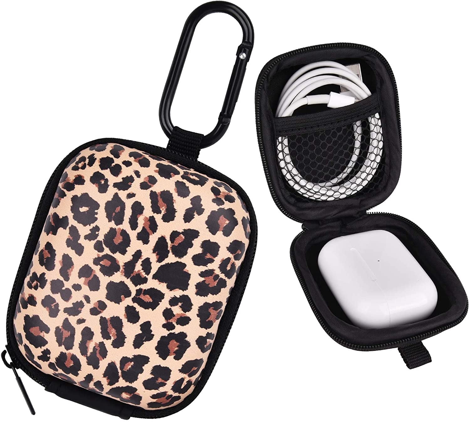 V-MORO Earbud Case,Printing Leather Organizer Carrying Case for Airpods ...