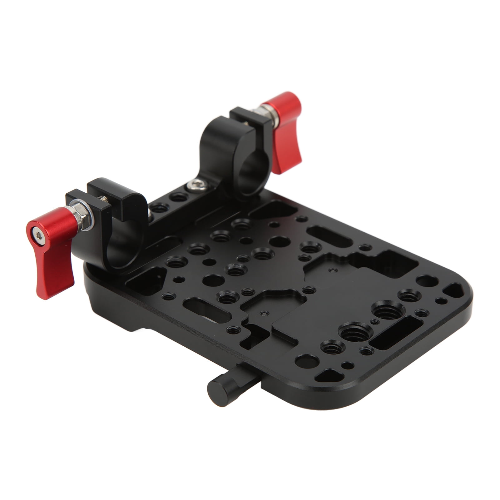 V Mount Lock Battery Plate Power Supply Splitter Adapter with 15mm Rod ...