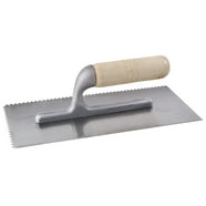 SQ NOTCH TROWEL,11X5"PLAST HDL - Walmart.com