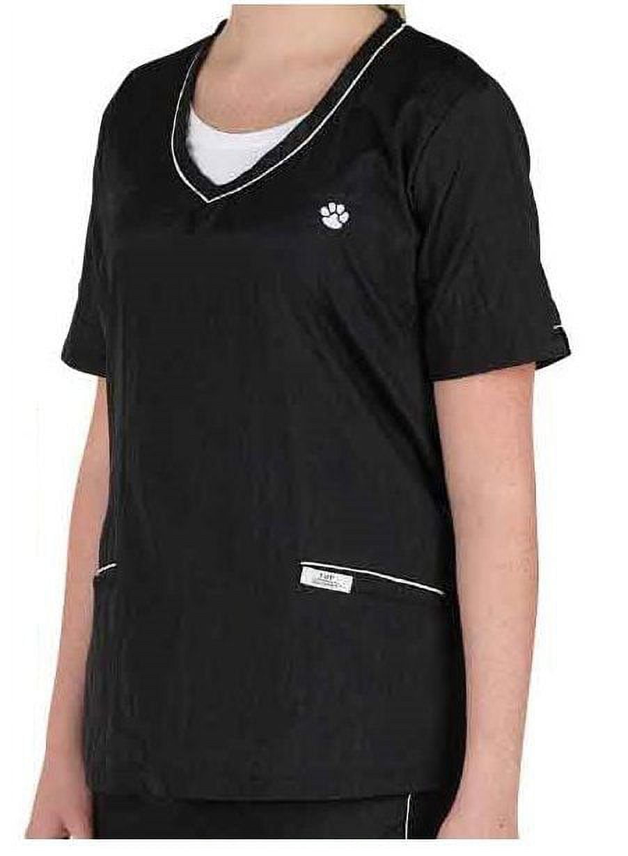 V Neck Grooming Smocks and Contrast Trim Tops Water Repellant Stylist ...