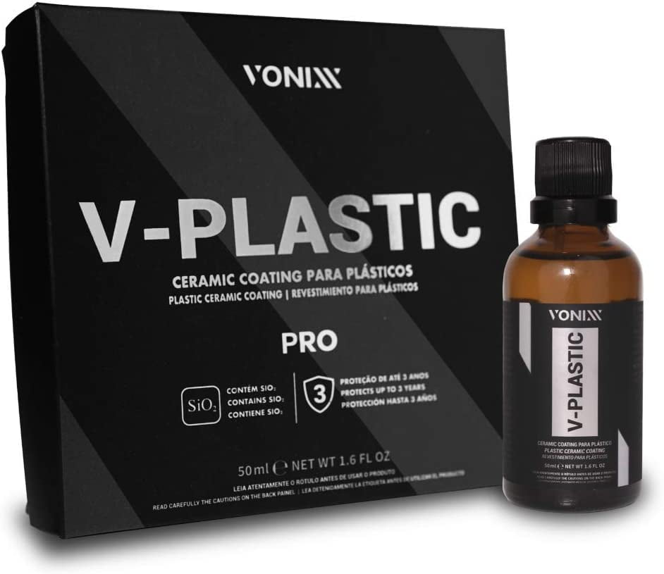 V-Plastic Ceramic Coating 1.6 fl oz (50ml) - For Exterior and Interior ...