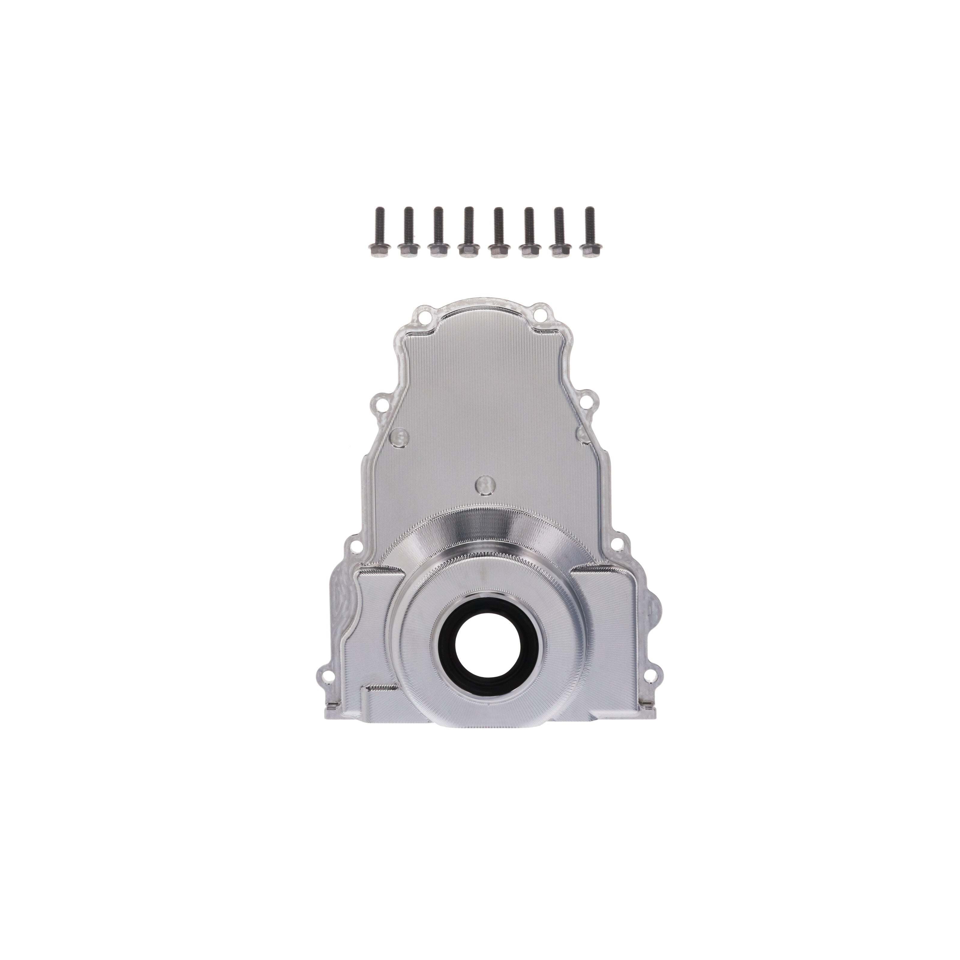 V Series Billet 6061 T6 Aluminum Timing Cover for GM Gen 3 LS - Natural ...