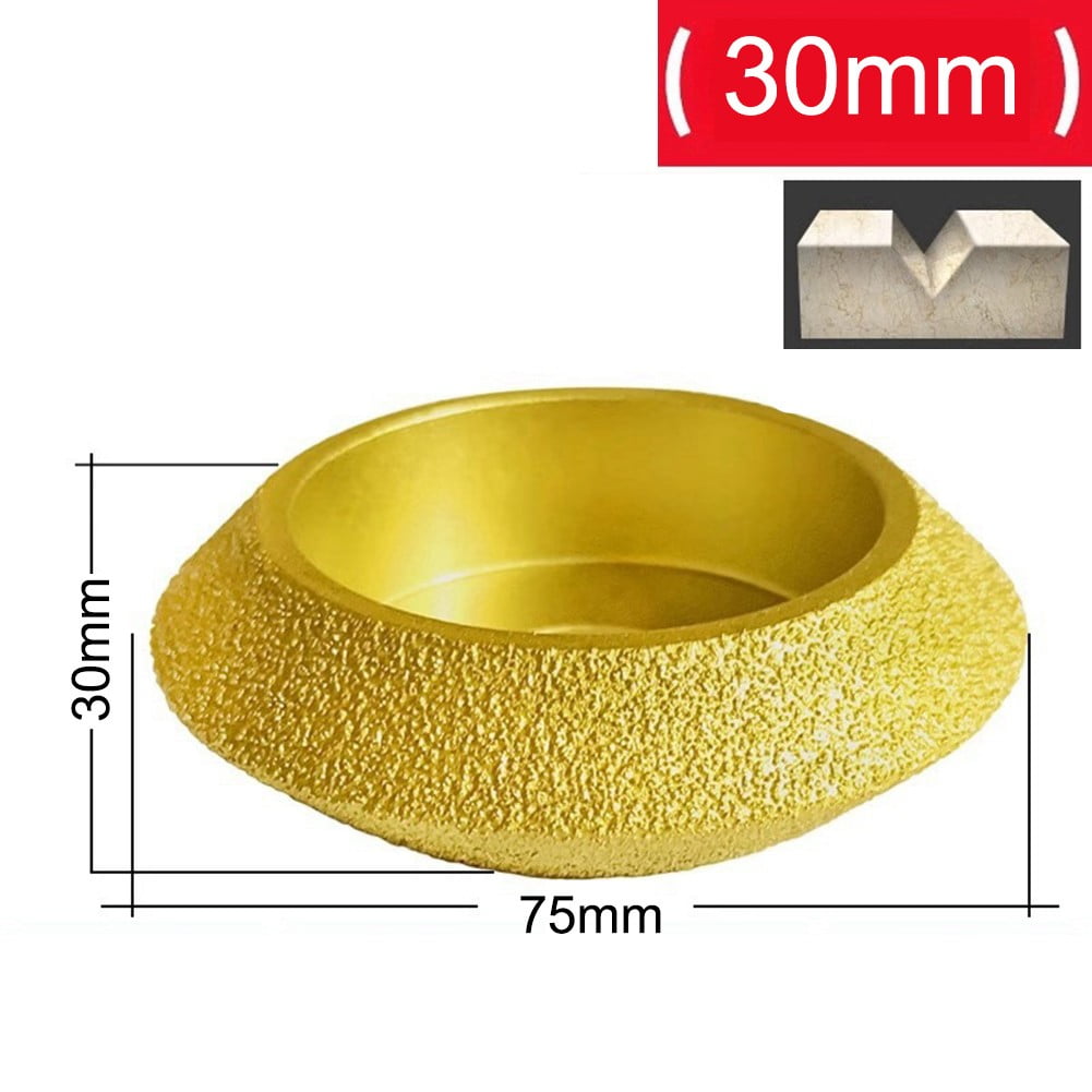 V Shape Dry Vacuum Brazed Diamond Grinding Wheel Edging Profile Disc ...