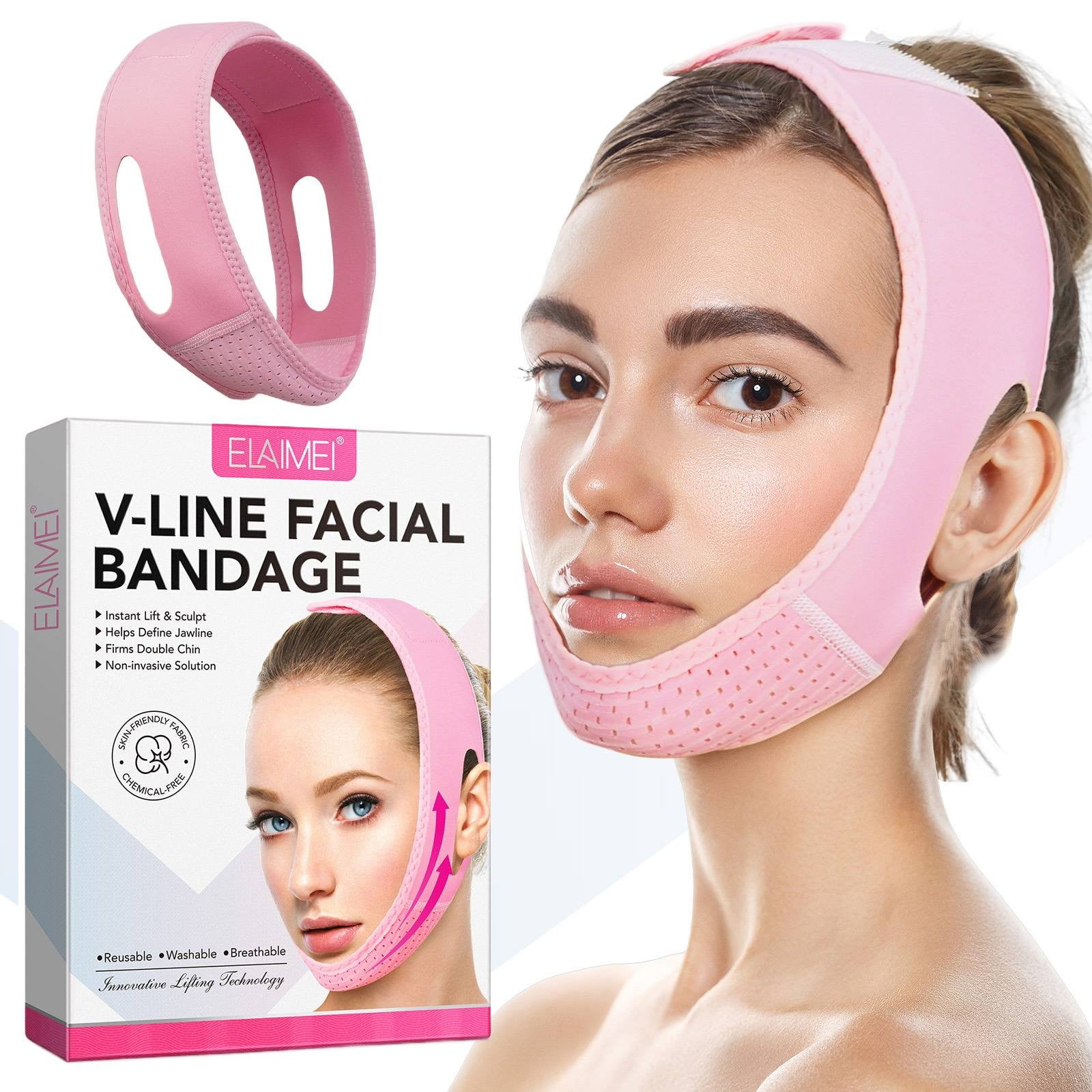 V Shape Face Lift Chin Lifting Tape - V Shaper Facial Mask, Facial ...