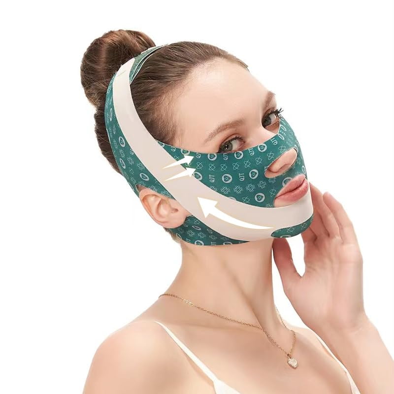 V Shape Face Lift Strap - Relieve Sagging Skin, Reduce Pwelling and ...