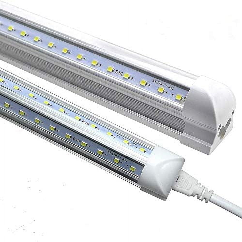 V Shape Integrated LED Fixtures, 6 Foot Double Side Shop Lighting 56W ...