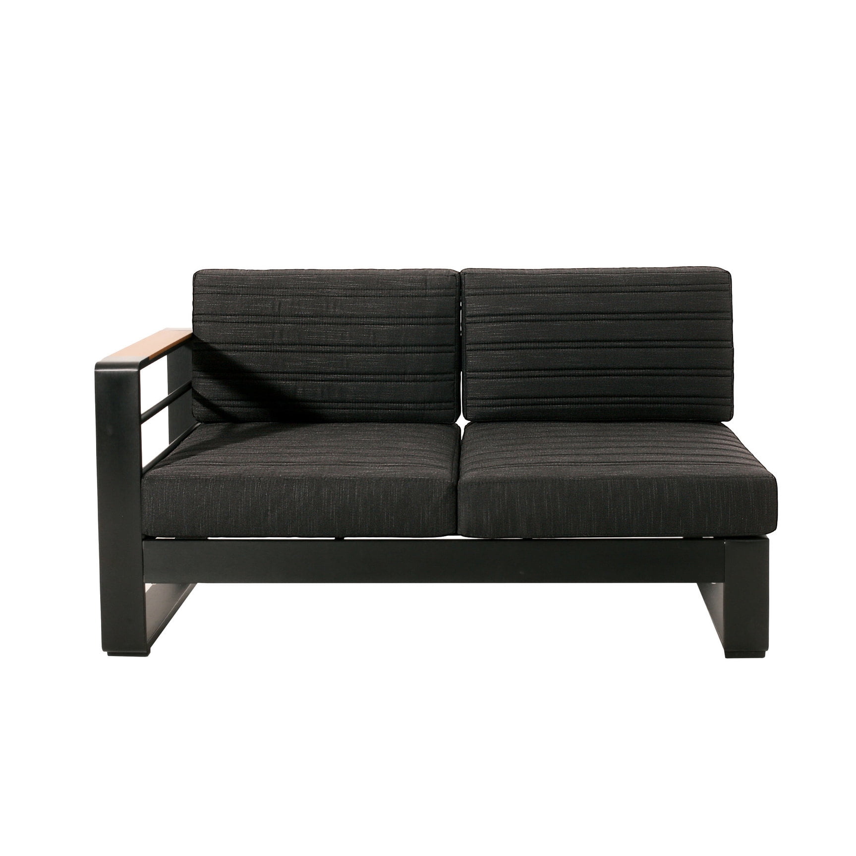 V Shape Left - hand Seating Solution / Aluminum Frame, Black Finish, 53 ...