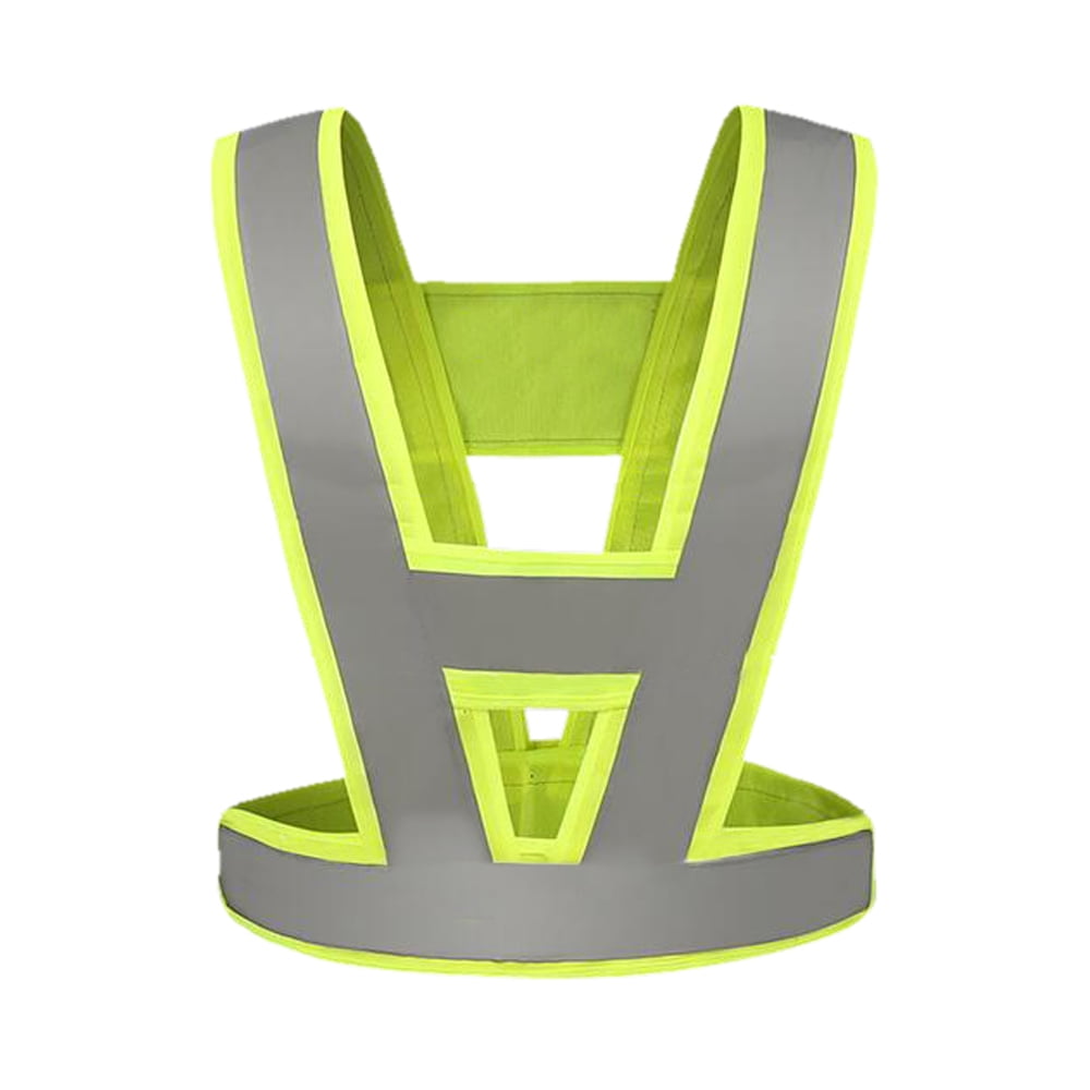 V Shape Reflective Vest High Visibility Cycling Safety Vest Running ...