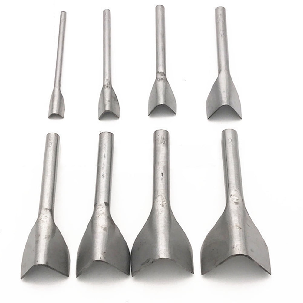 V-Shape Steel Chisel DIY Leather Craft Cutting Tools Punch Cutter for ...