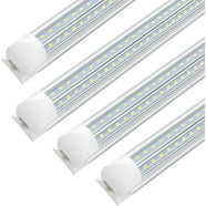 Super Bright 3-Panel LED Ceiling Garage Light, Indoor Fixtures, 2-pack ...
