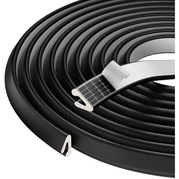 V Shape Thin Foam Weather Stripping Door Frame Seal Strip 19.7FT Black ...