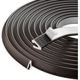 V Shape Thin Foam Weather Stripping Door Frame Seal Strip 33FT Brown ...