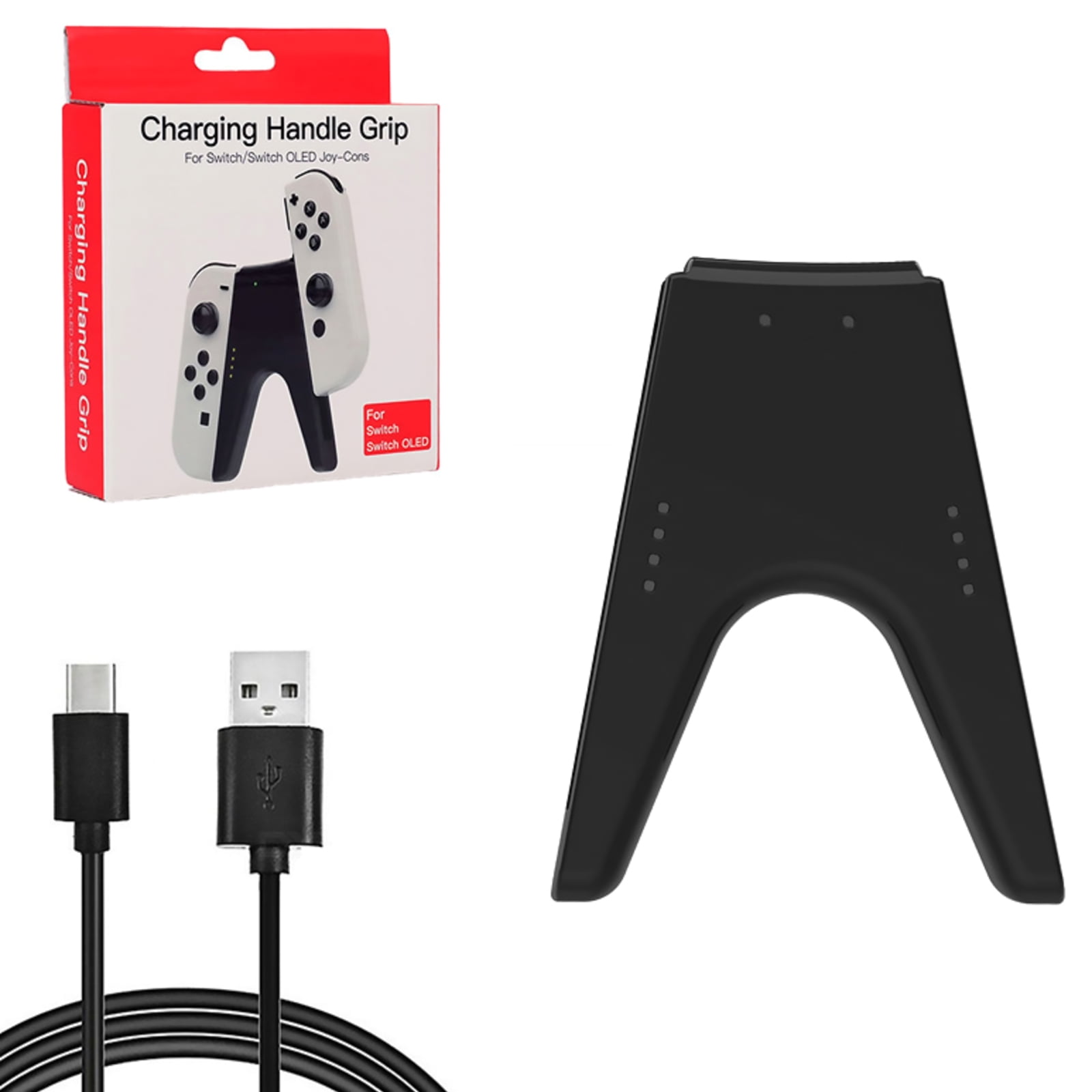 V-Shaped Charging Grip with Type-C Port for Nintendo Switch Joy-Con ...