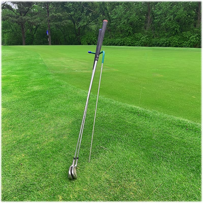 V-Shaped Golf Club Stand Keeps Your Clubs Clean, Dry & Visible, V-Stick ...