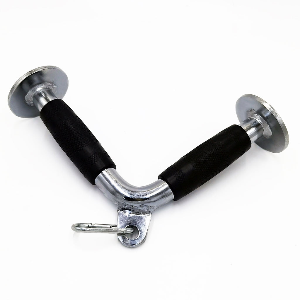 V Shaped Press DownBar, Strength Training Deluxe Single Double D Handle ...