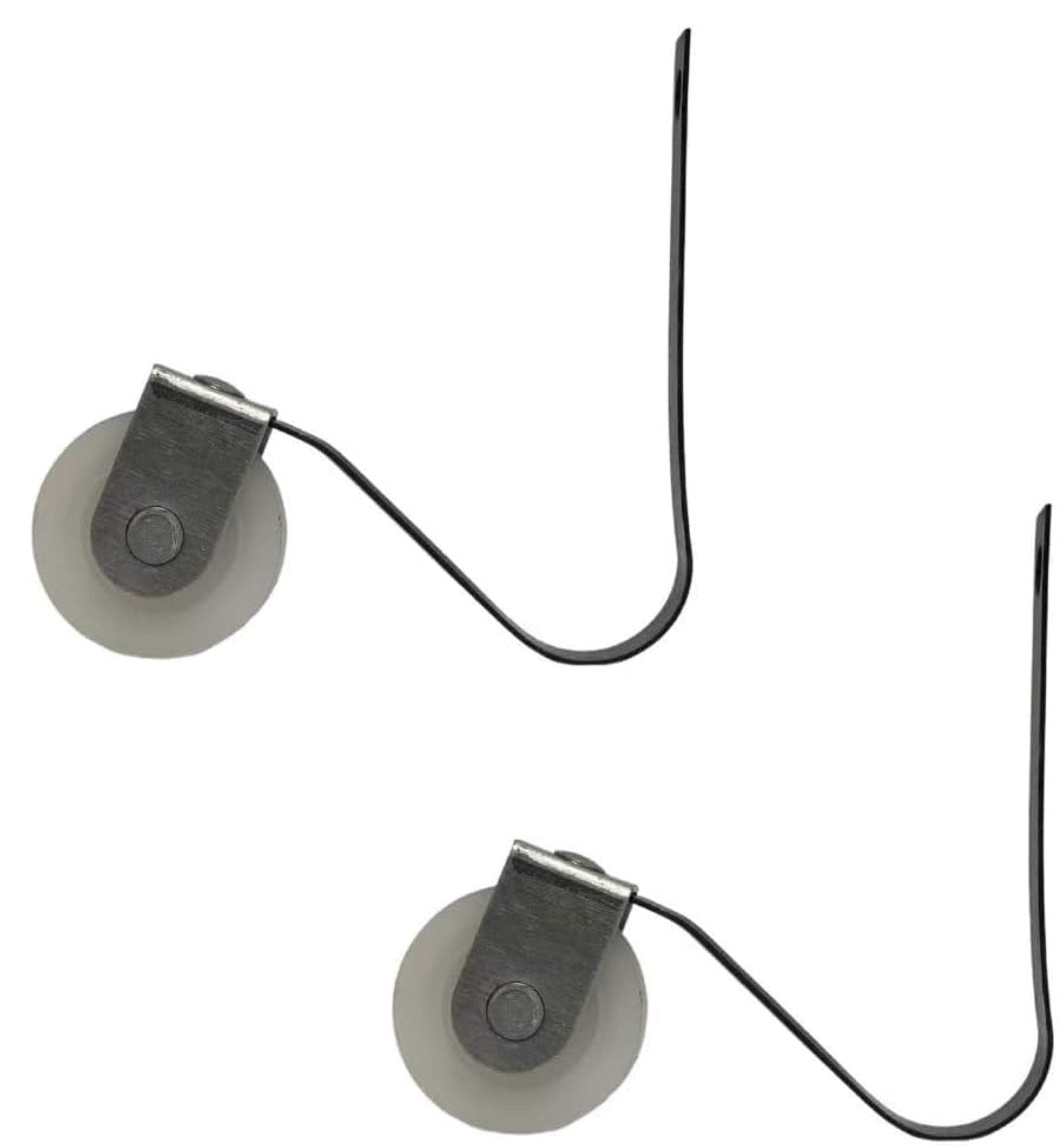 G.A.S Hardware V-Shaped Roller Replacement with Nylon Wheels for Smooth ...