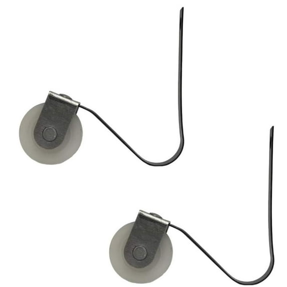 G.A.S Hardware V-Shaped Roller Replacement with Nylon Wheels for Smooth ...