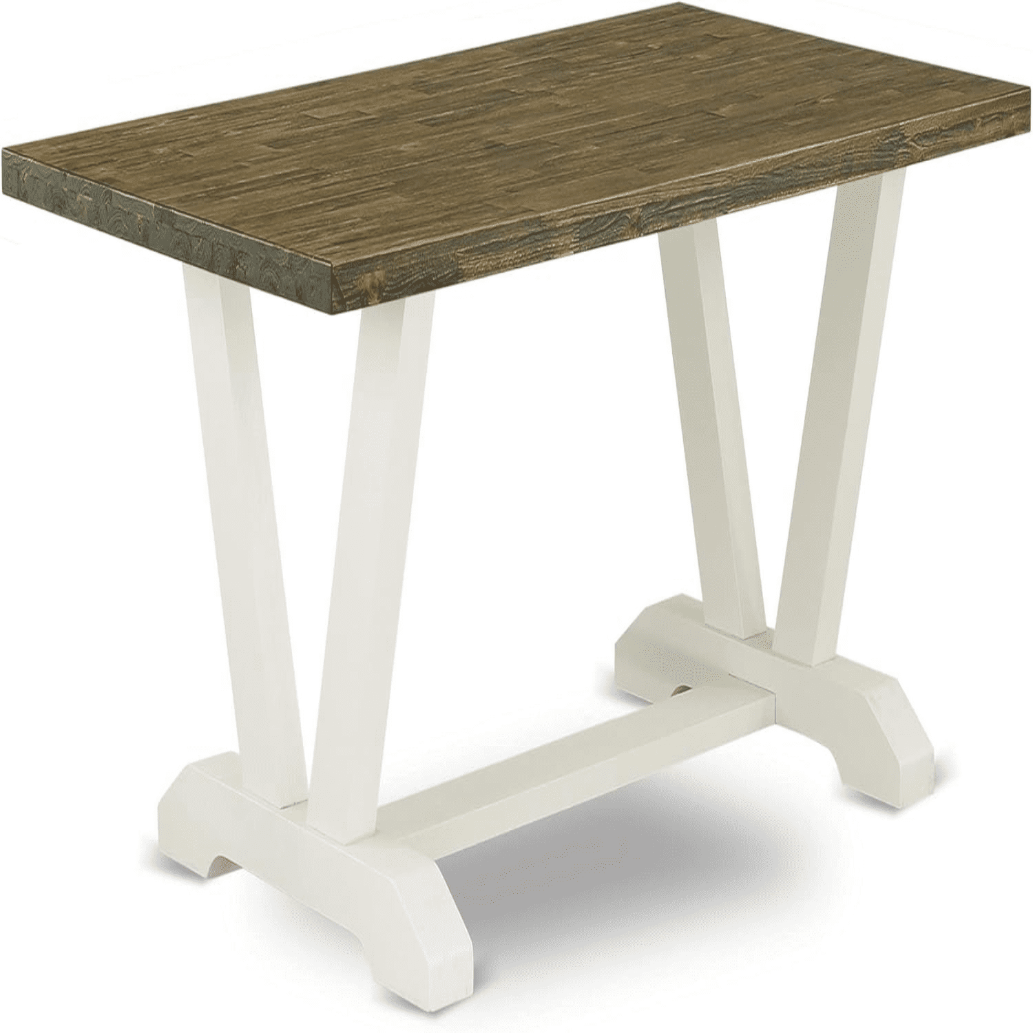 V-Style Room Set Contains a Rectangle Dining Table with V-Legs and 4 ...