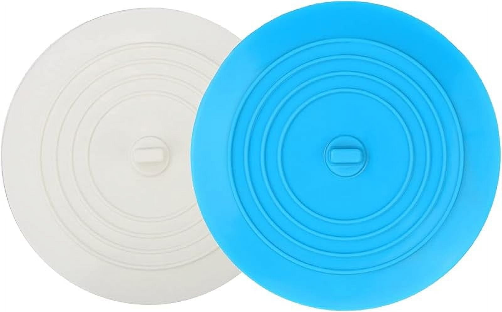 V-TOP Tub Stopper 2 Pack, 6 inches Large Silicone Drain Plug Hair ...