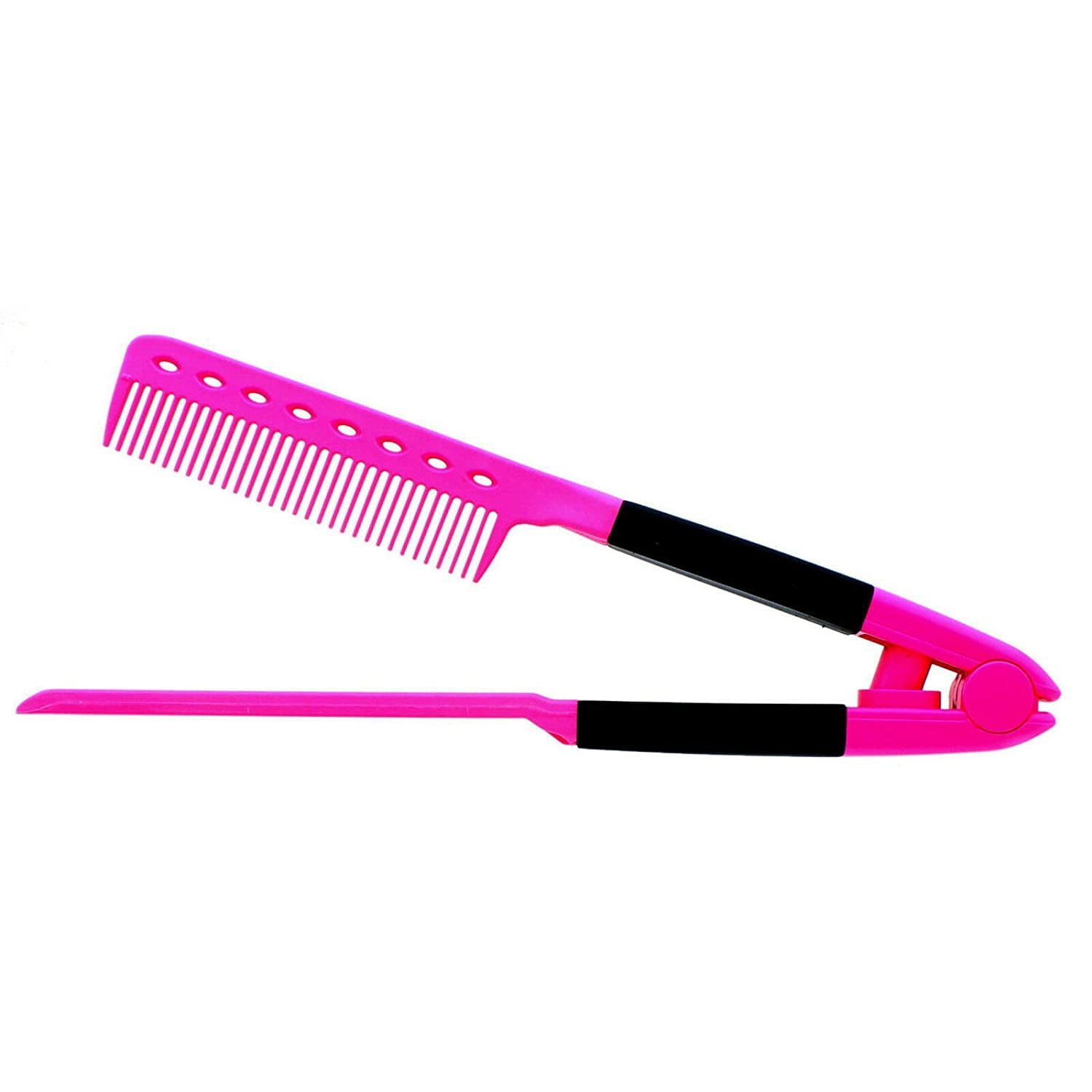 V TYPE Straightening Hair Comb Brush Flat Dryer Styling Tool ...