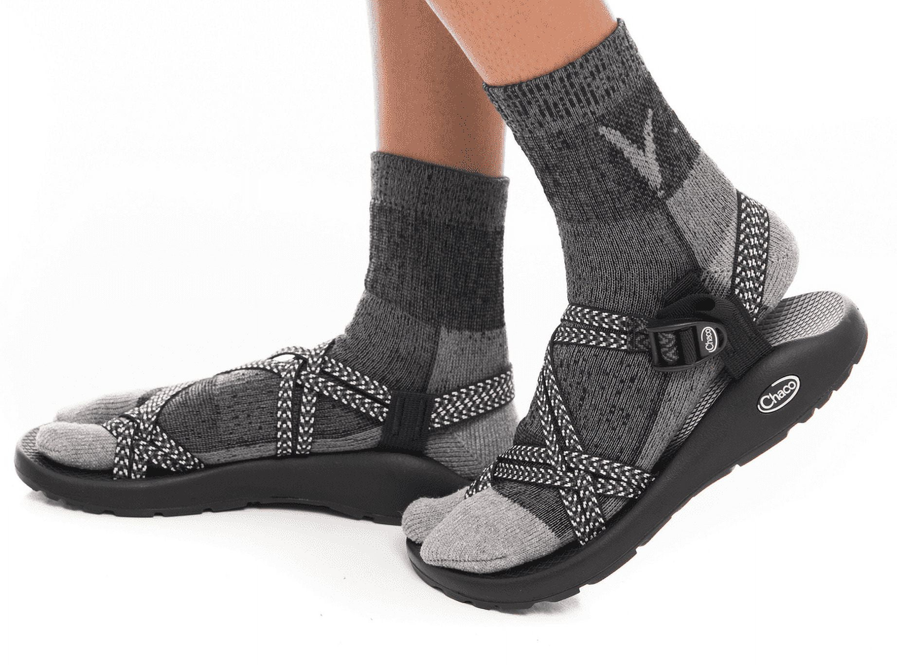V-Toe Dark Grey Wool Casual or Hiking V-Toe Flip-Flop Tabi Big Toe ...
