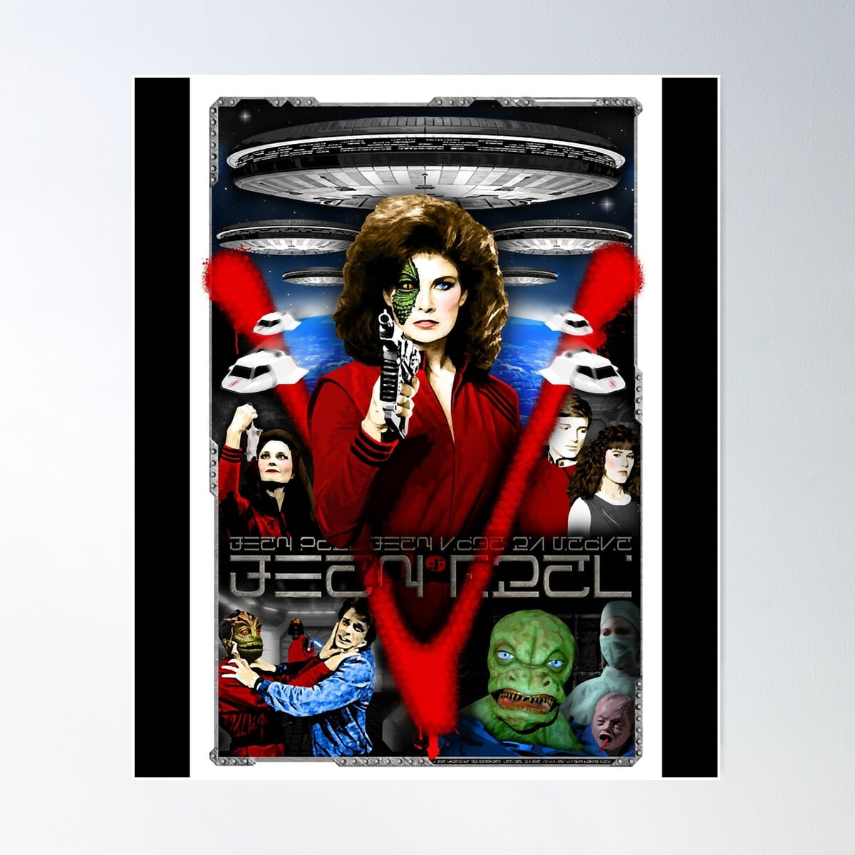 V Tv Show Visitor Alien Diana Poster Wall Art, Modern Wall Decor For ...