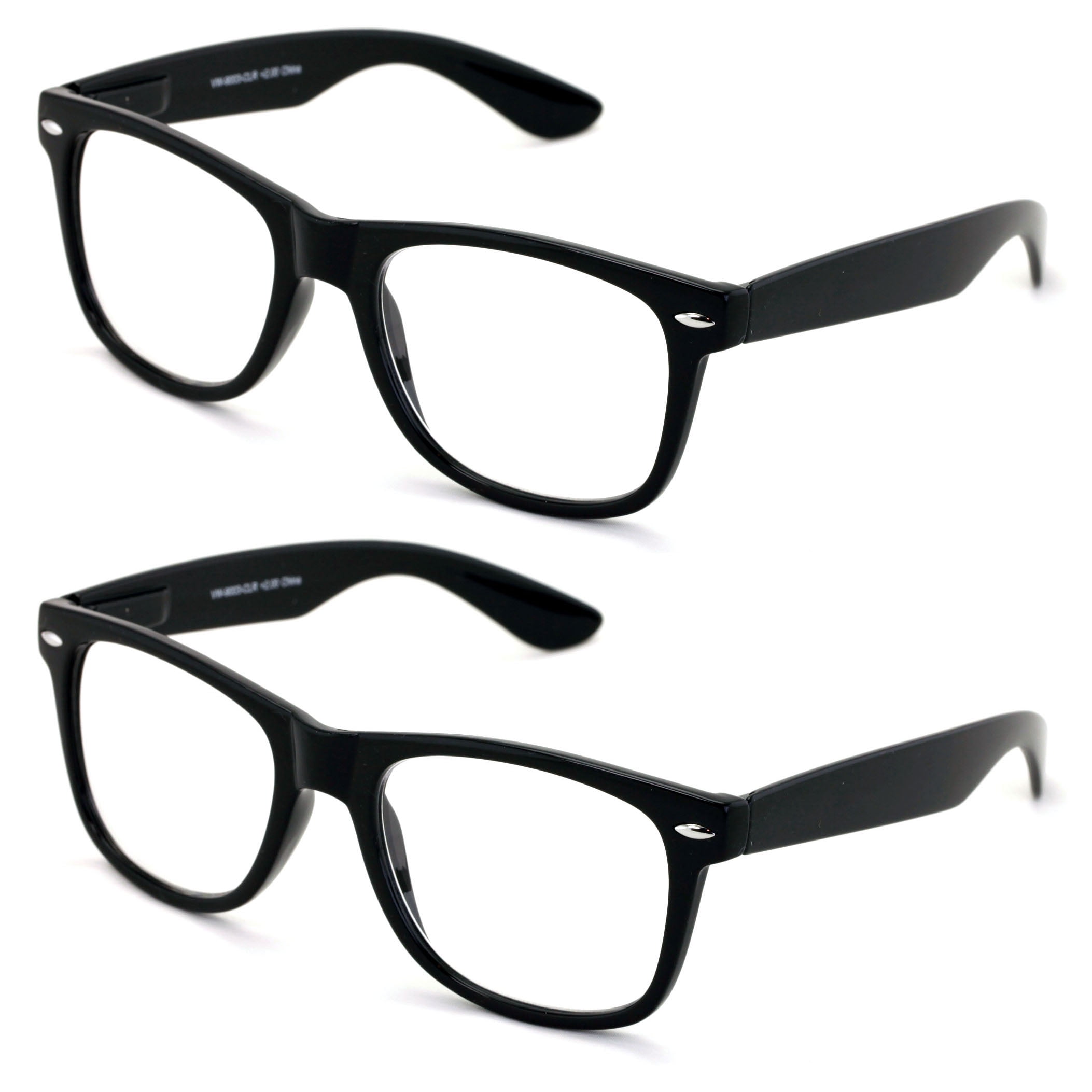 V.W.E. 2 Pairs Large Reading Glasses - Wide Fitment - Classic Design ...