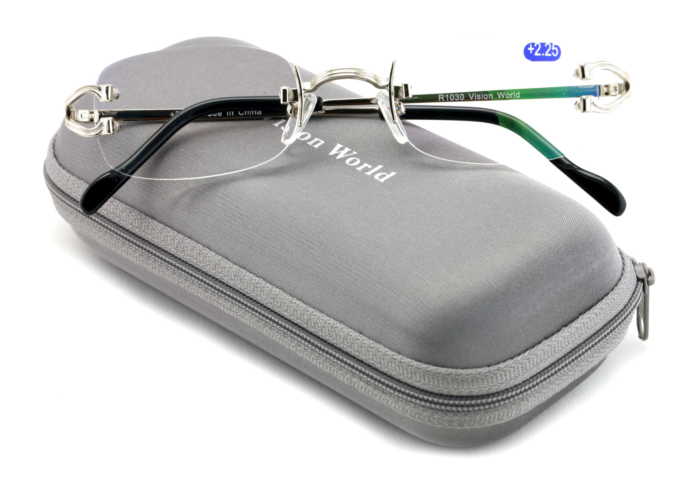 V.W.E Rectangular Rimless Fashion Reading Glasses With Anti-reflective ...