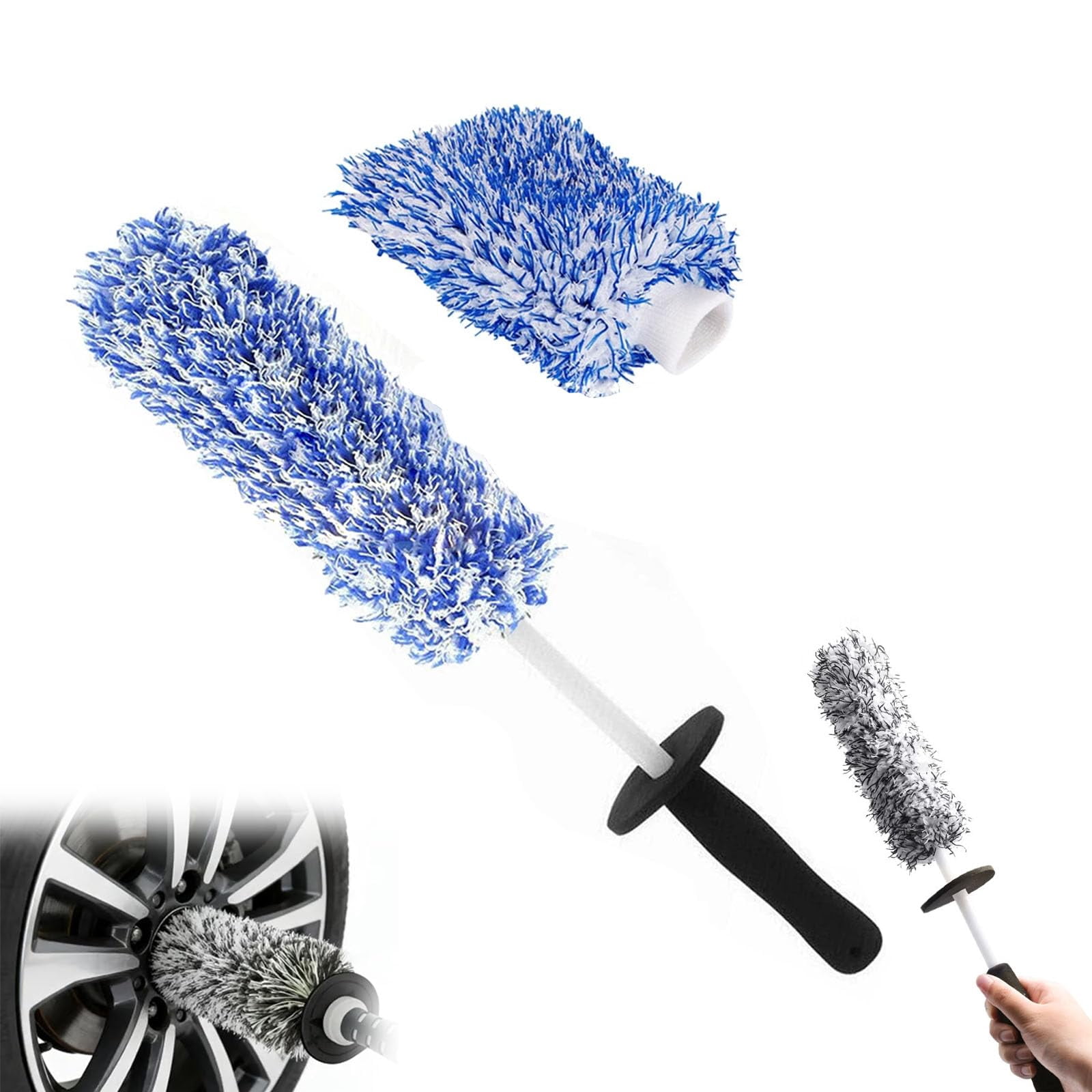 V+ Wheel Barrel Brush, Cleaning Brush for Wheels, 1 Pack, V Wheel ...