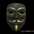 BigFunClub V for Vendetta Black Hacker Mask Project Zorgo Costume Props ...