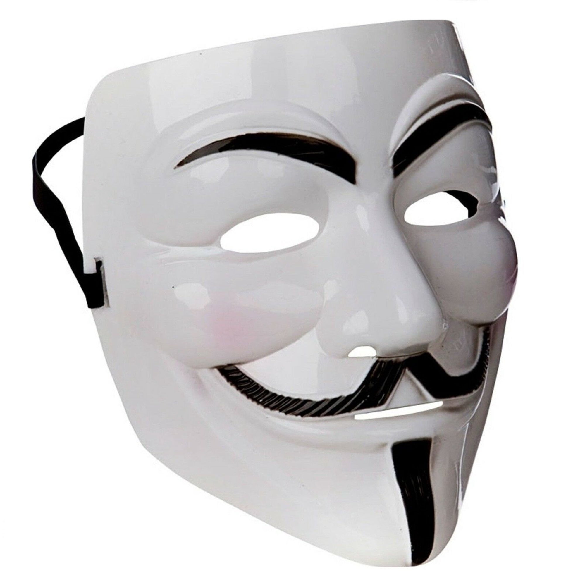 V for Vendetta White Masks - Anonymous Hacker Costume for Anime Cosplay ...