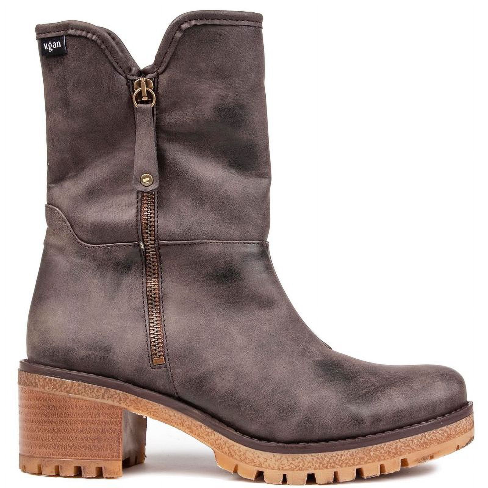 V.gan Vegan Yarrow Inside Zip Boots - Walmart.com