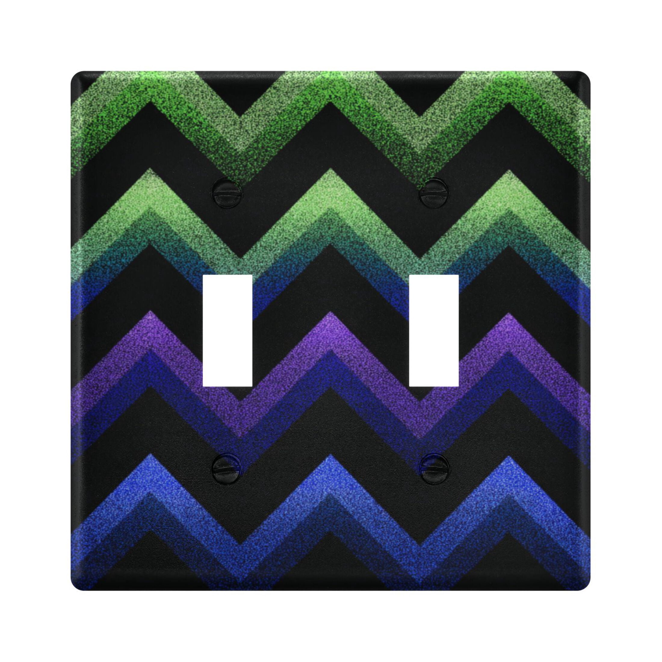 V-lines with Purple Blue Green Light Switch Cover Electrical Outlet ...