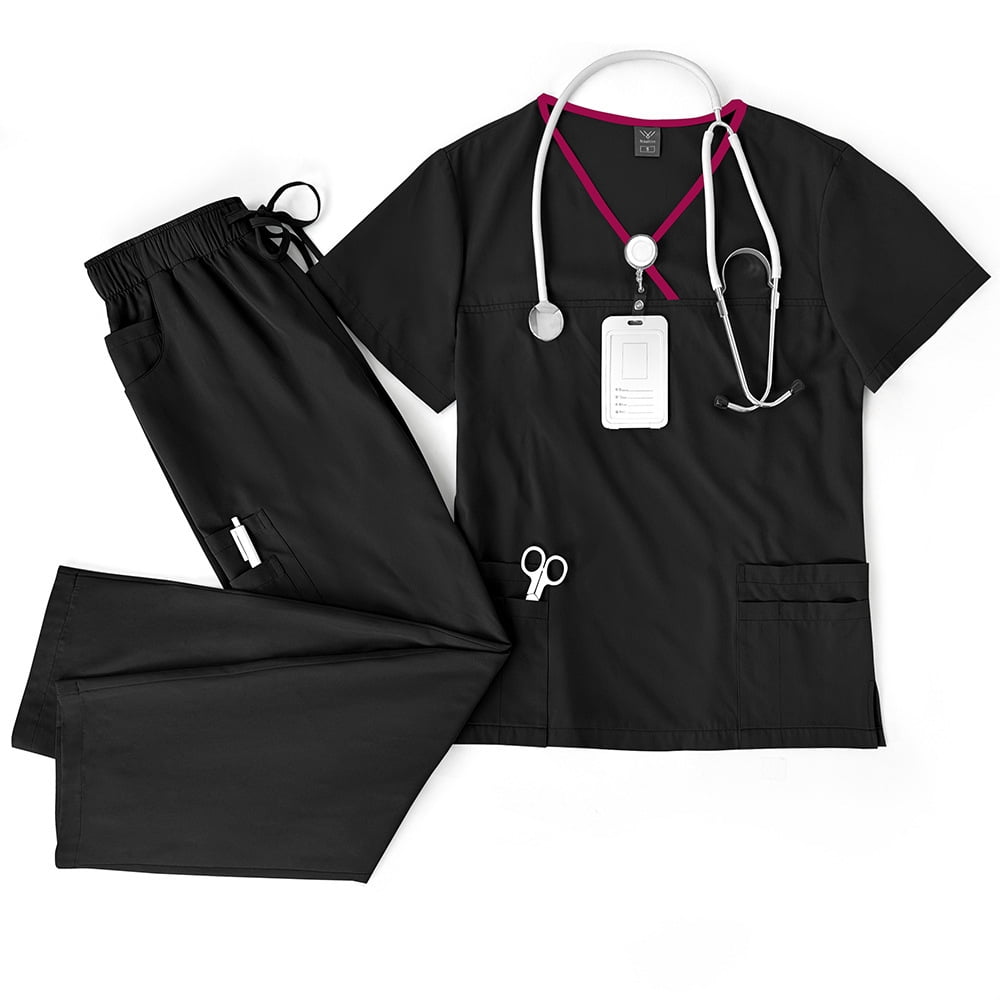 V-neck Short Sleeved Operating Room Staff Clinic Staff Hand Wash Suit ...