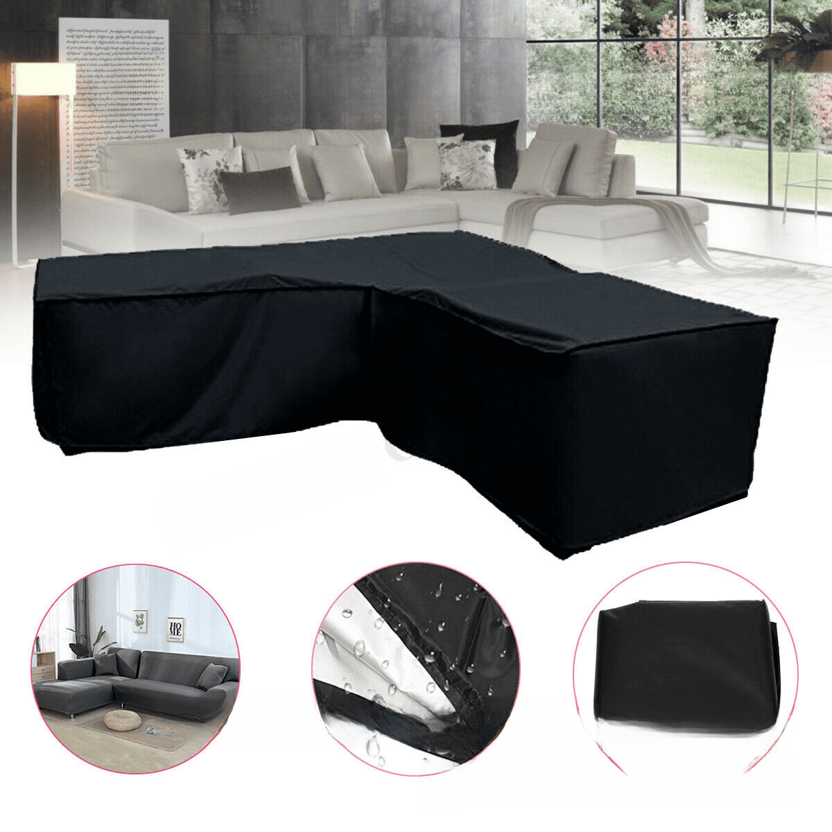 V-shaped Outdoor Garden Furniture Dust Cover Corner Furniture Cover ...