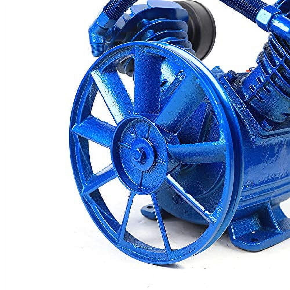 V-style 3HP 2 Piston Air Compressor Head Pump Replacement Twin Cylinder ...