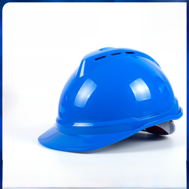 V-type breathable safety helmet site protective helmet anti-smashing ...