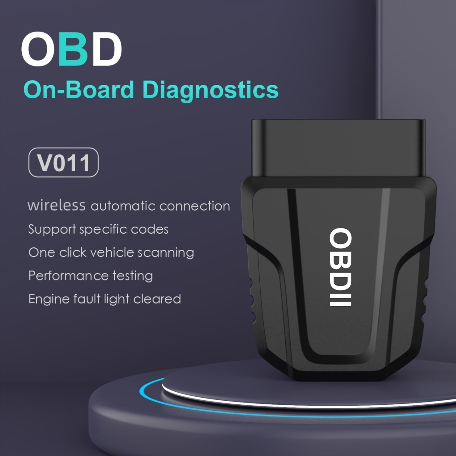 V011 OBD2 Scanner Wireless Car Diagnostic Tool - Engine Fault Code ...