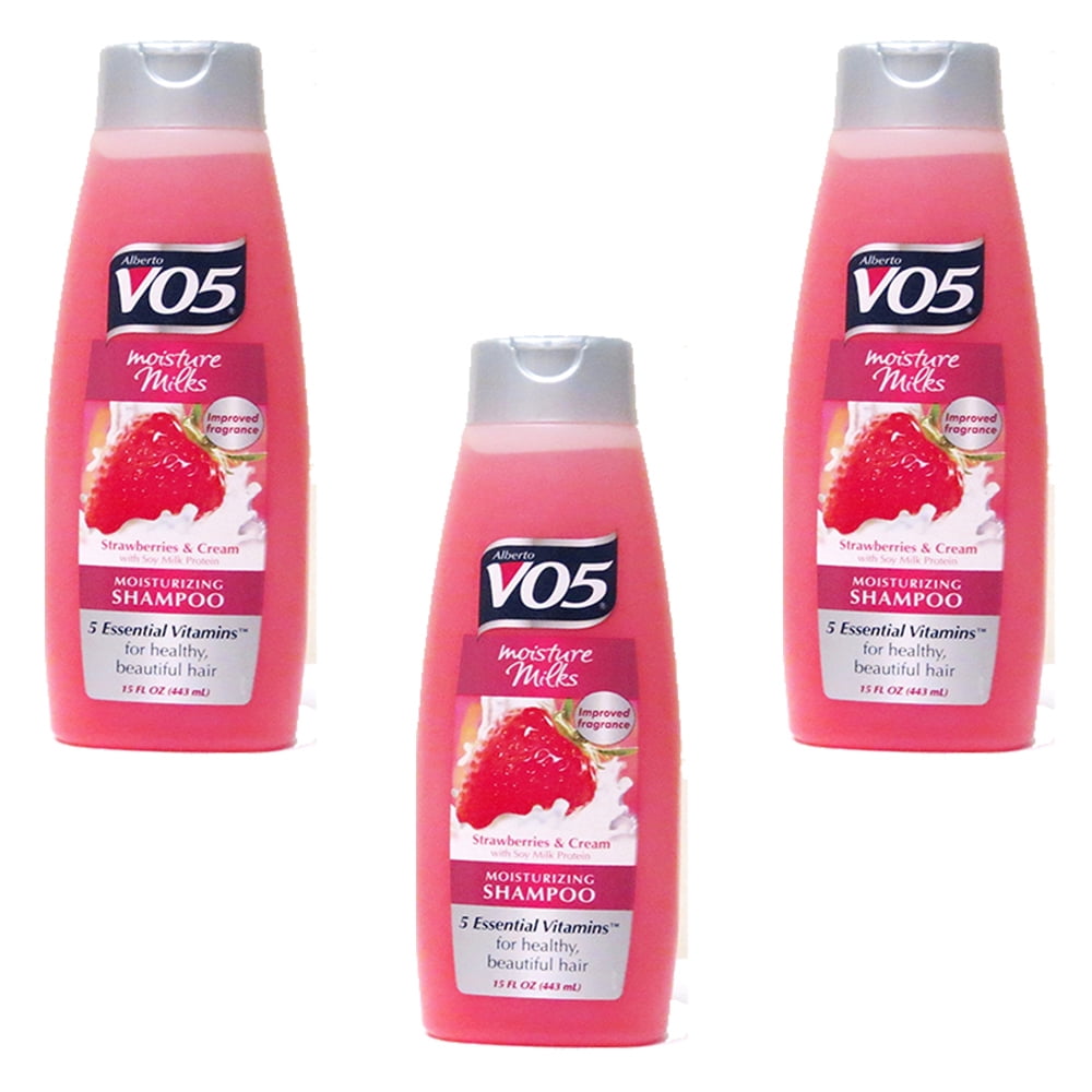 V05 Moisturizing Shampoo With Strawberries & Cream(443ml) (Pack of 3 ...