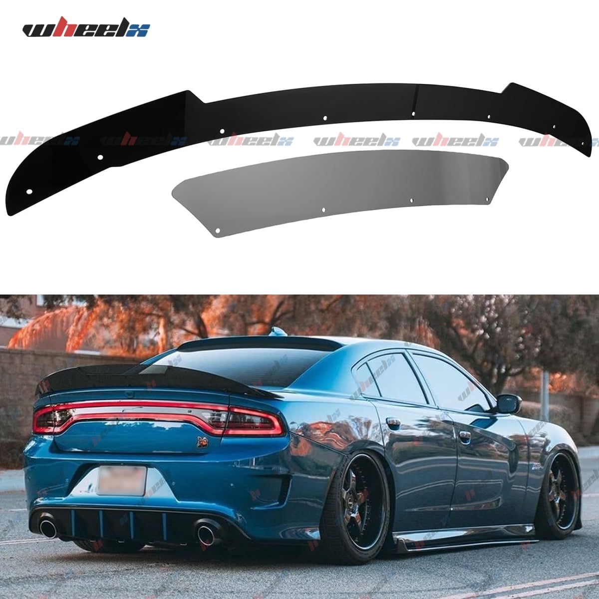 V1 Dodge Charger 2 Piece Wickerbill Spoiler Venom Series 2015-2023 SRT ...