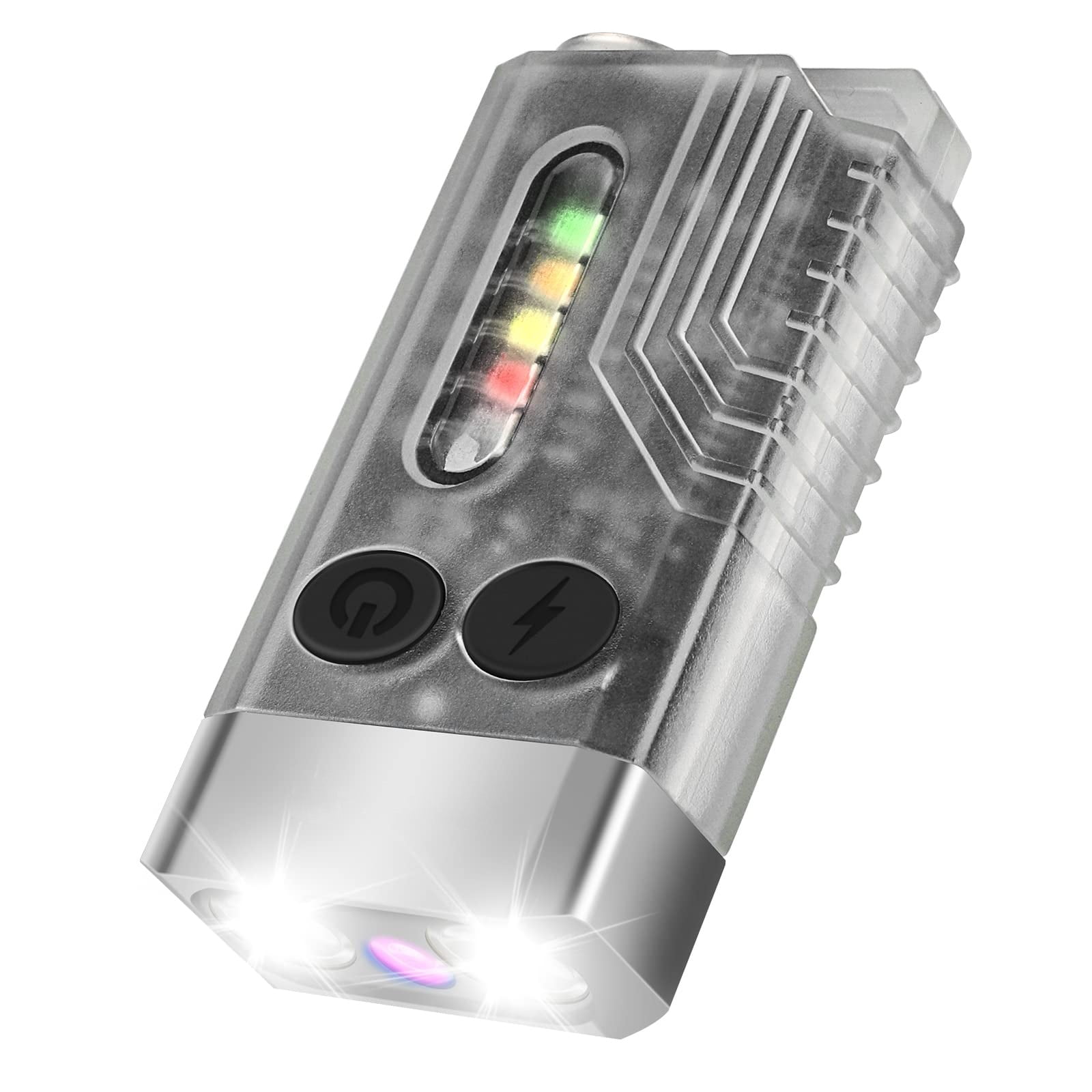 V10 Small Powerful Flashlight with 365nm UV Black Light - Super Bright ...