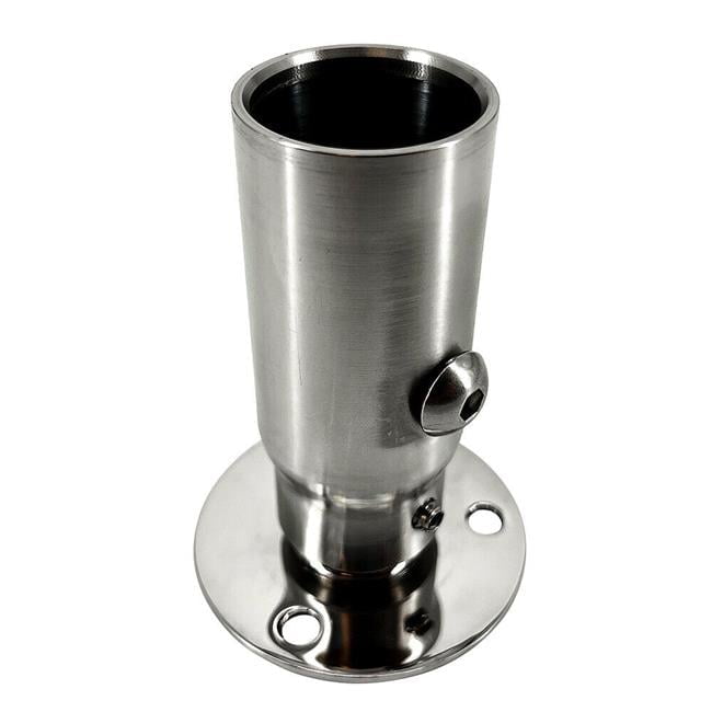 V114STLKFB 1 in. 14 Thread Stainless Steel Adapter Fixed Base - Walmart.com