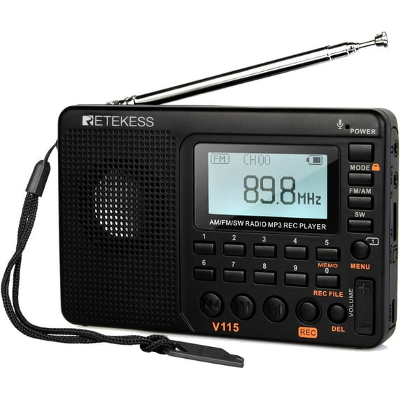 V115 Shortwave Radio, Digital Radio AM FM, Shortwave Receiver with ...