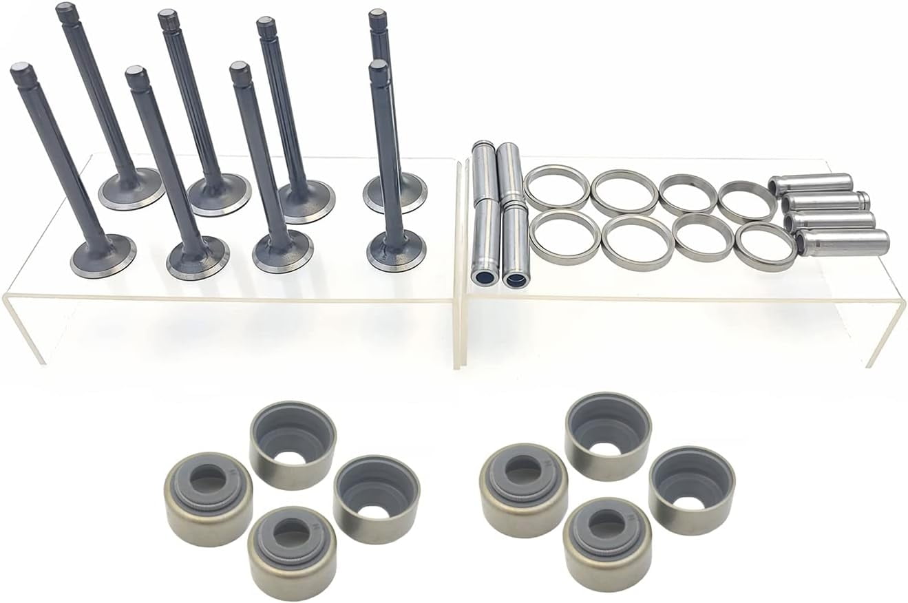 V1200 Valves Set + Valve Stem Oil Seal Set for Kubota V1200 Engine ...