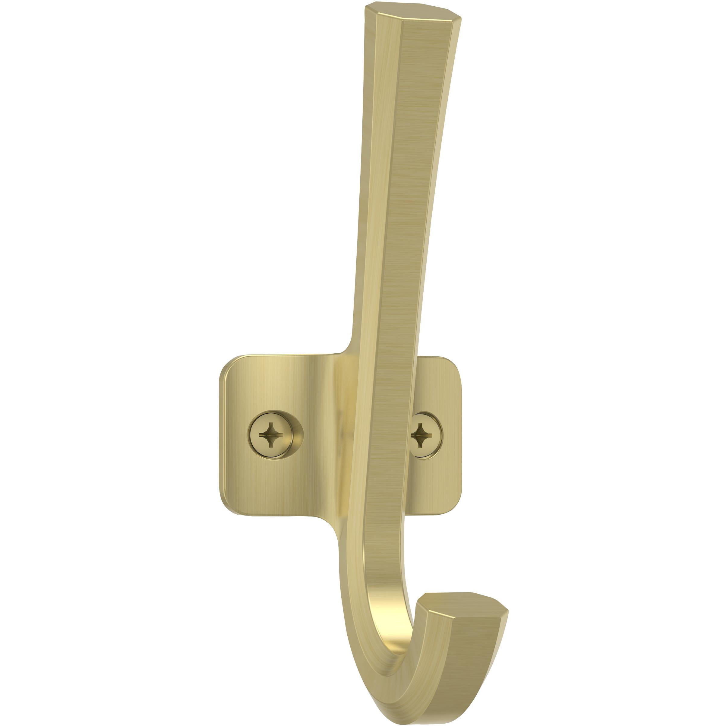 V1457 Powell Angled Hook - Brushed Gold - Walmart.com