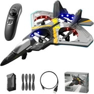 Kivdit RC Plane,2.4GHz Gravity Sensing RC Airplane with LED Lights,Four ...