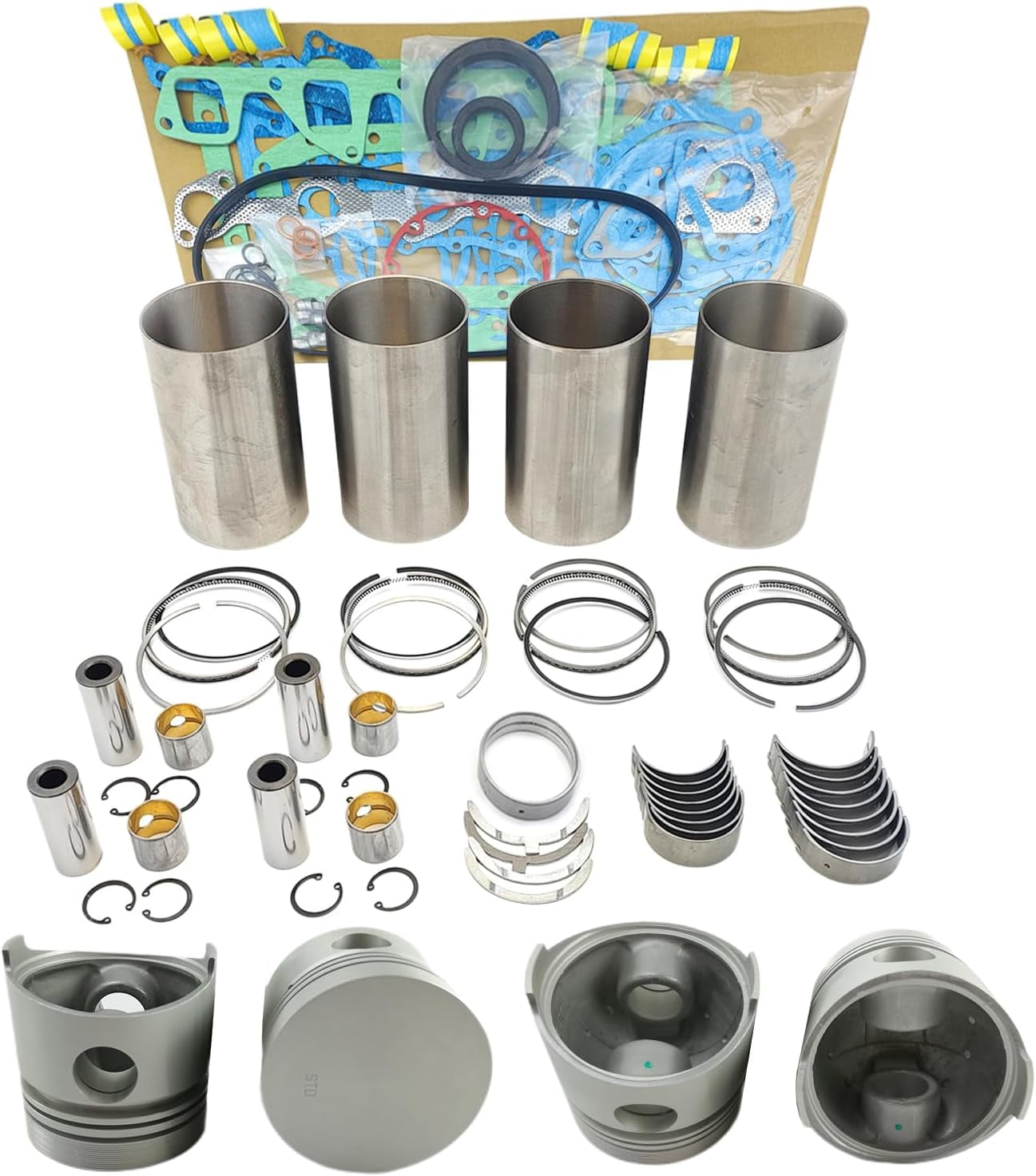 V1701 Engine Overhaul Rebuild Kit (No valve set) for Kubota V1701 ...