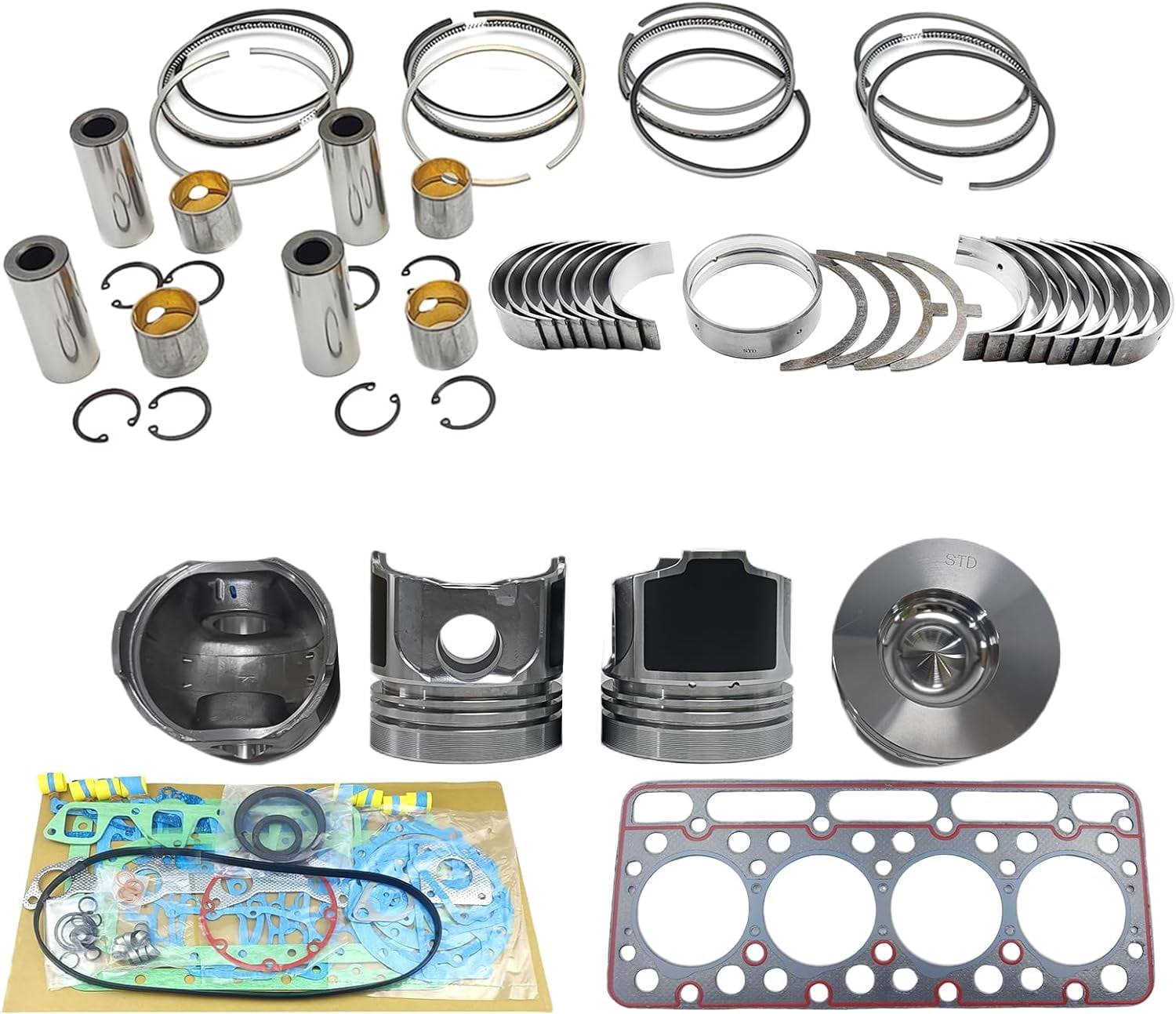 V1702 DI Direct Injection Engine Overhaul Rebuild Kit (No cylinder ...