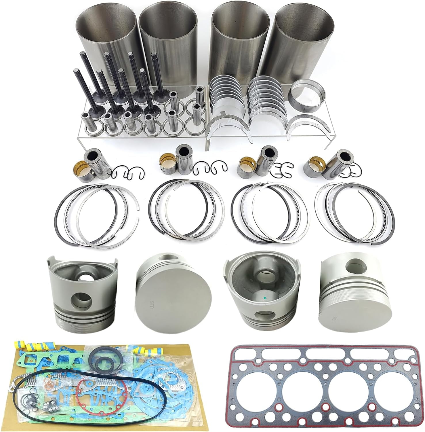V1702 Engine Overhaul Rebuild Kit For Kubota V1702 IDI Indirect ...